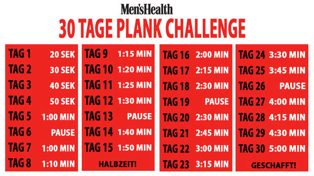 30-Tage-Plank-Challenge: Bist du bereit? | MEN'S HEALTH